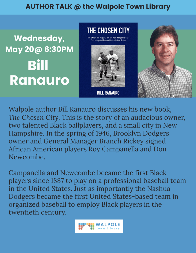 Author Talk with Bill Ranauro – 5/20/26 | The Walpolean