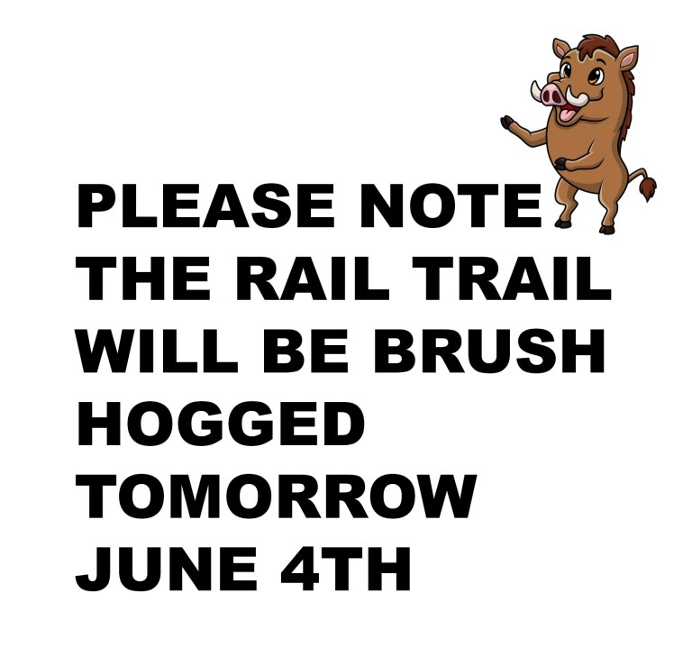 Rail Trail Brush Hogging – 6/4/26 | The Walpolean