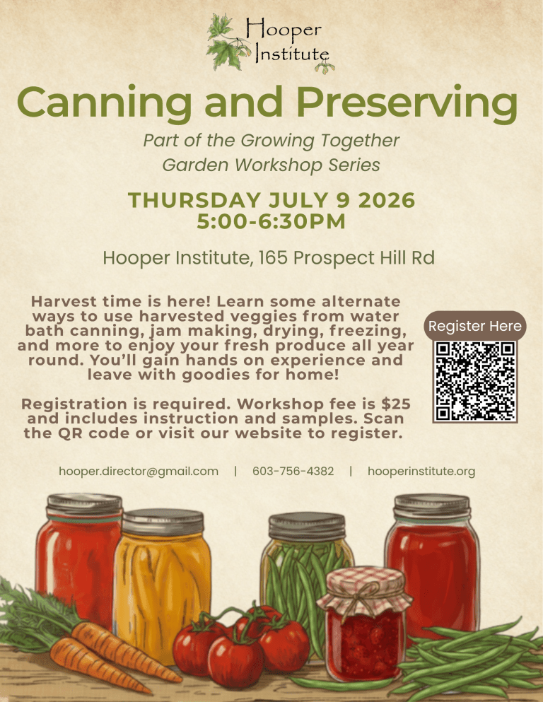 Growing Together – Canning and Preserving at the Hooper Institute – 7/9 ...