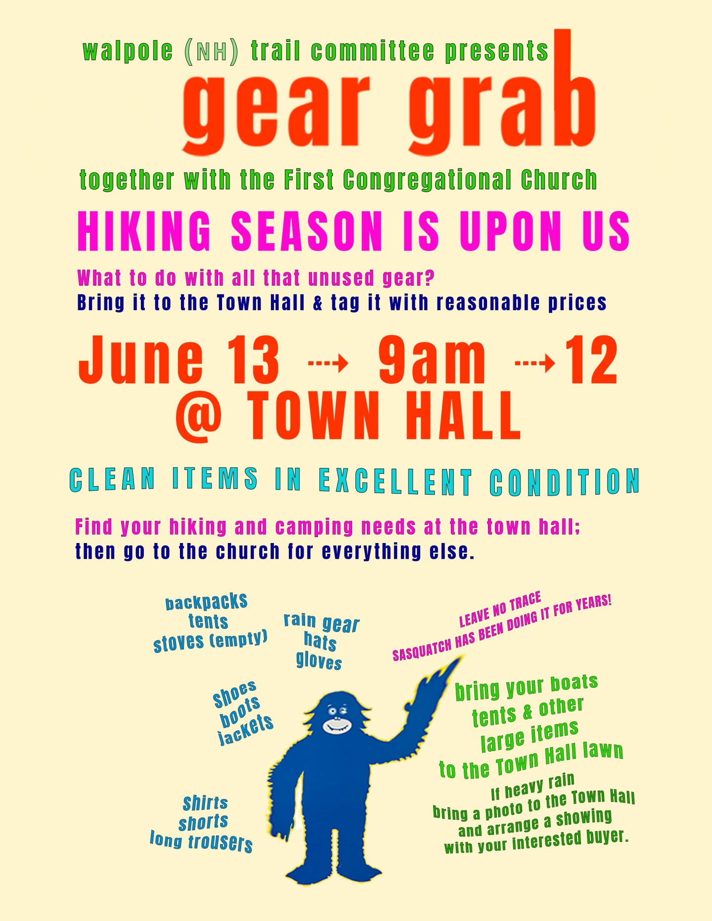 Reminder: Gear Grab this Saturday – 6/13/26 | The Walpolean